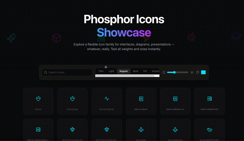 探索 Phosphor Icons：一款优秀的第三方开源图标库 - 互动交流 - TRAE 官方中文社区
